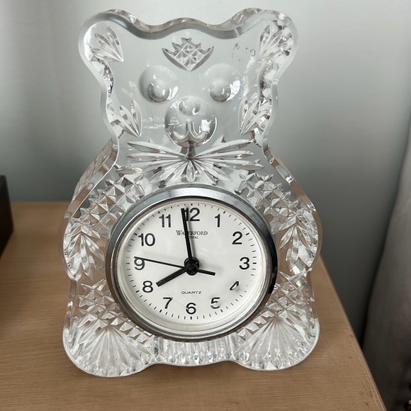 Waterford | Wall Decor | Vintage Waterford Crystal Teddy Bear Clock ...